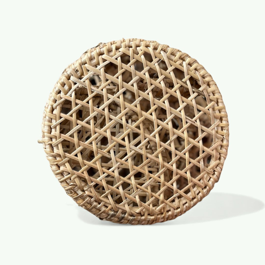 Karigai Handwoven Cane Idiyappam Plates – Eco-Friendly Set of 2