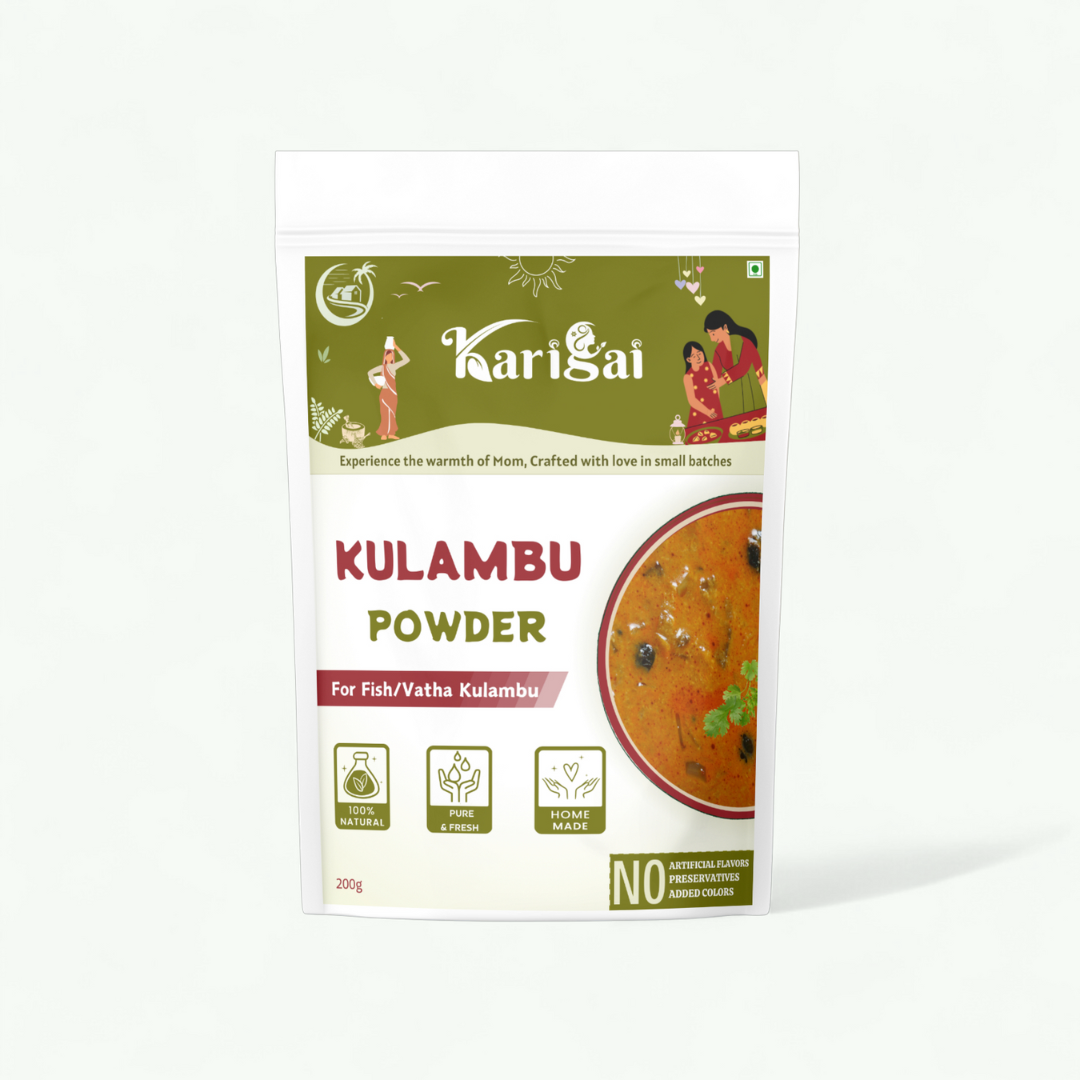 Karigai Traditional Kulambu Powder – Authentic Tamil Nadu Spice